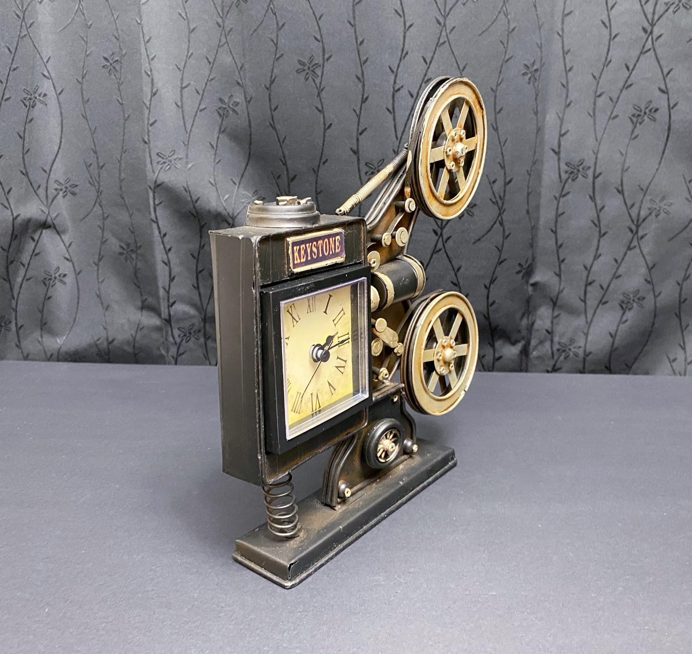 Vintage Tabletop Old School Film Projector Clock - Etsy