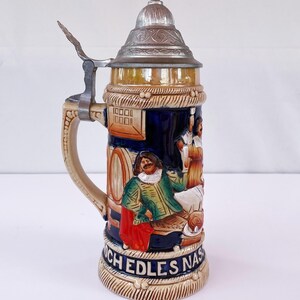 Vintage German Beer Stien West Germany Stein With Pewter Lid ...