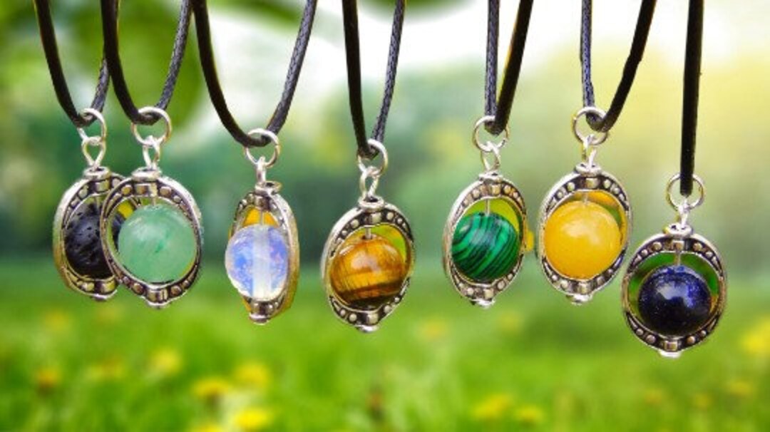Fidget Necklace Spinner Necklace Anxiety Relief Meditation - Etsy