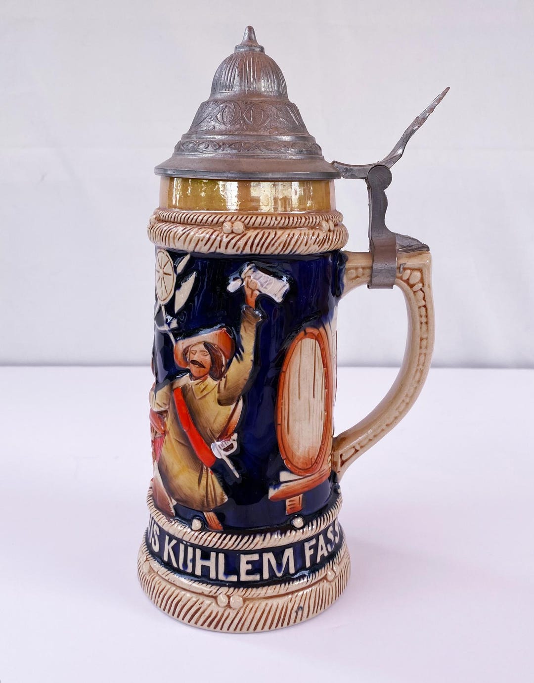 Vintage German Beer Stien West Germany Stein With Pewter Lid ...