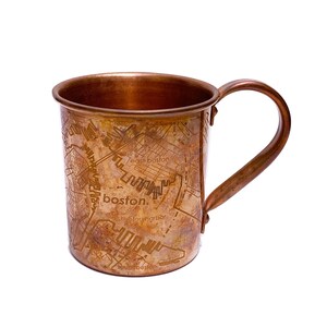 Vintage Boston Copper Cup Mug - Etsy