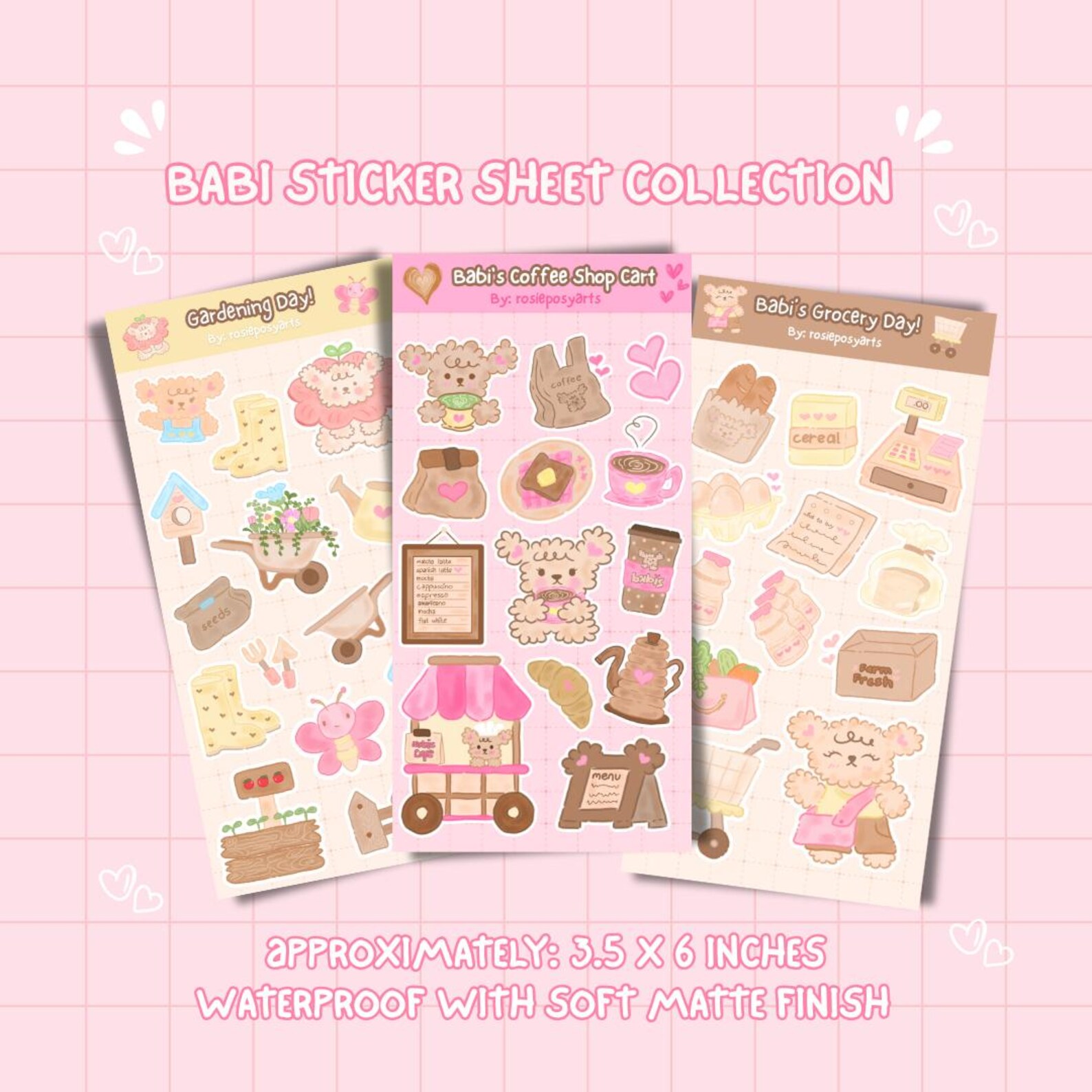 Babi Sticker Sheet Collection - Etsy