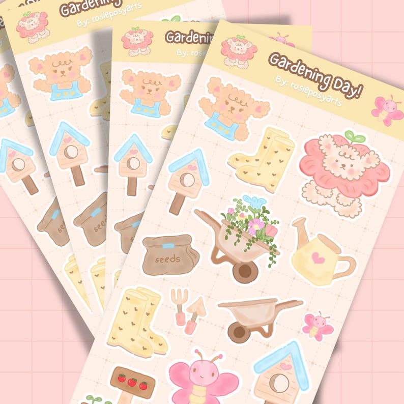 Babi Sticker Sheet Collection - Etsy