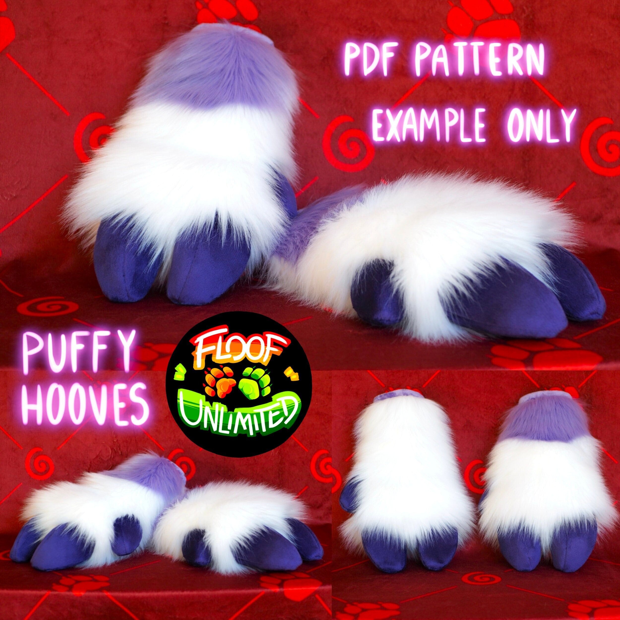 DIY Fursuit Puffy Hooves - PDF Pattern by Floof Unlimited - Etsy