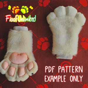 DIY Fursuit Feline Puffy Paws - PDF Handpaw Pattern by Floof Unlimited ...