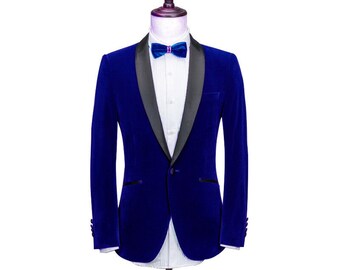 Royal Blue Wedding Tuxedo Jacket - Etsy