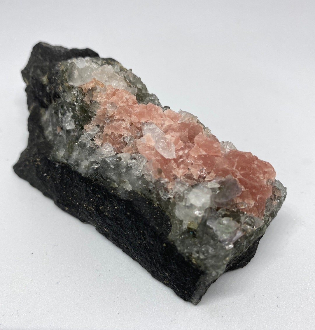 Raw Rhodonite Pork Stone Specimen Reiki-charged - Etsy