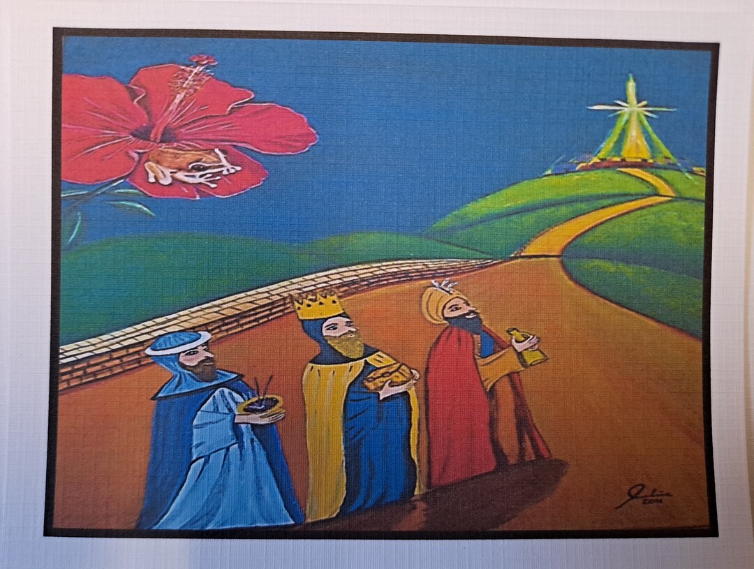 Puerto Rico Coqui Art/ Puerto Rican Christmas Greeting Cards/ Three ...