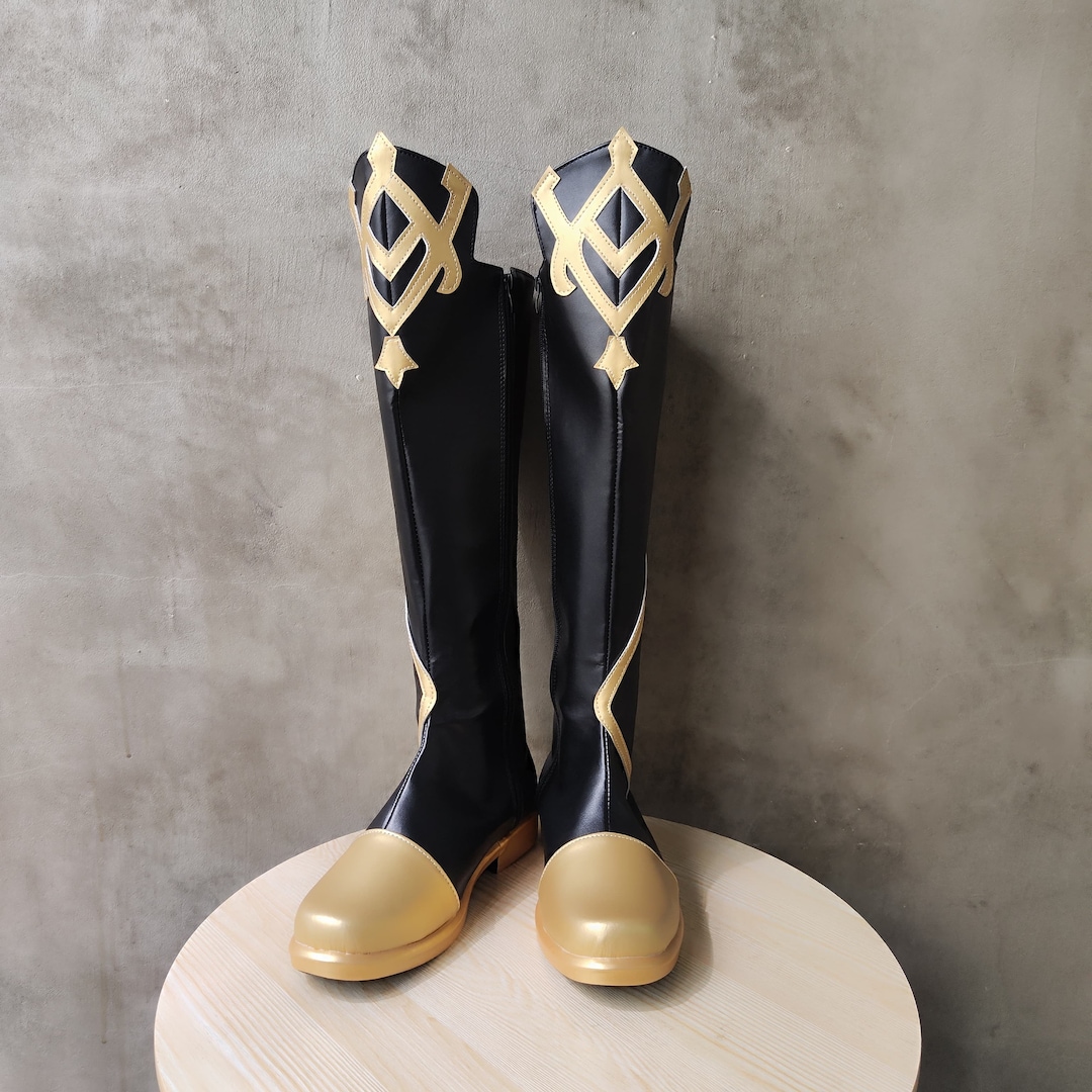 Genshin Impact Aether Cosplay Shoes Men Boots Custom Made - Etsy