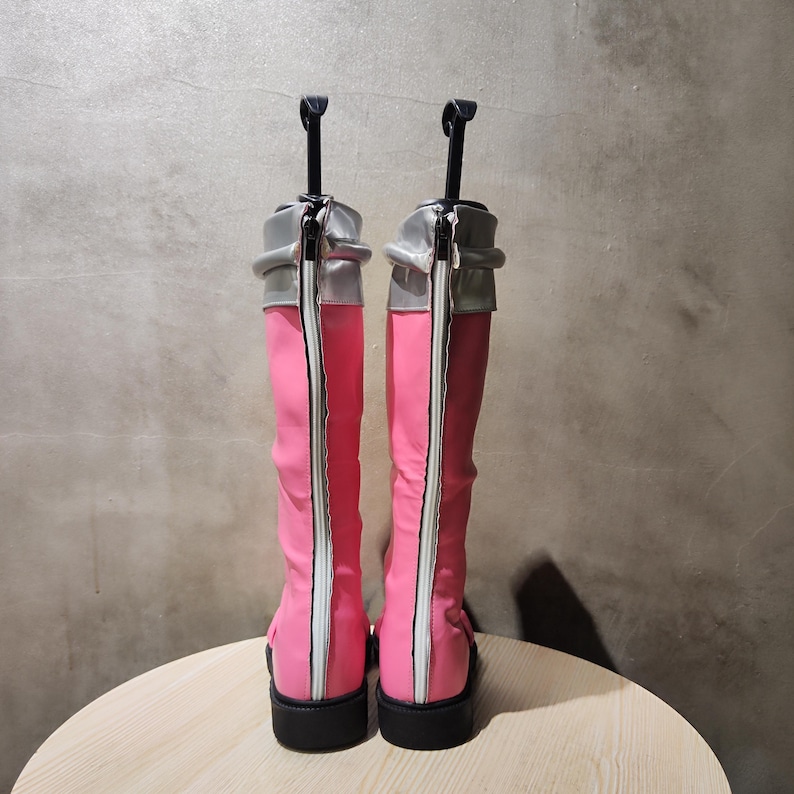 Pink Ranger Shoes Cosplay Women Boots Pink Custom Made - Etsy
