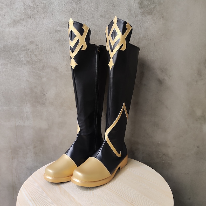 Genshin Impact Aether Cosplay Shoes Men Boots Custom Made - Etsy