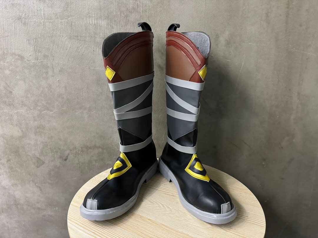Genshin Impact Razor Cosplay Shoes Men Boots Custom Made - Etsy