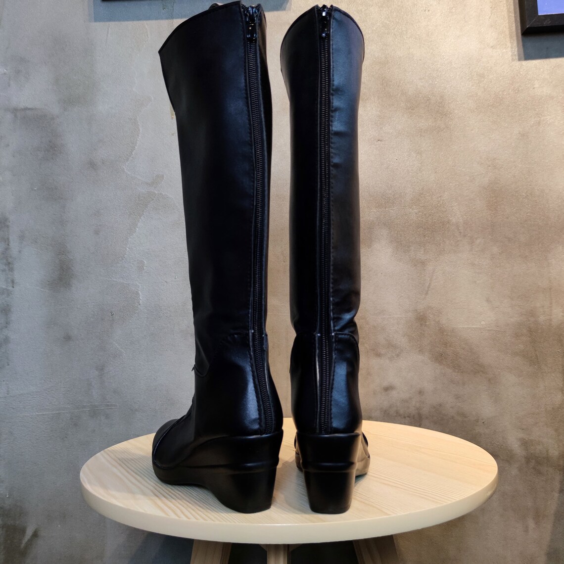 Avengers Endgame Black Widow Cosplay Shoes Natalia Romanova Boots for ...