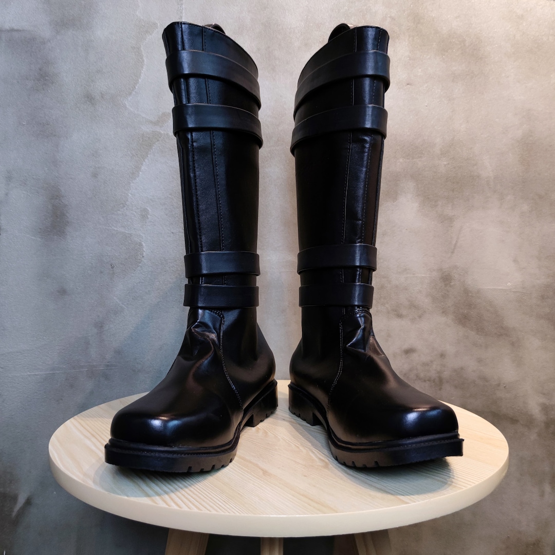 Anakin Skywalker Cosplay Shoes Black Boots Custom Made - Etsy