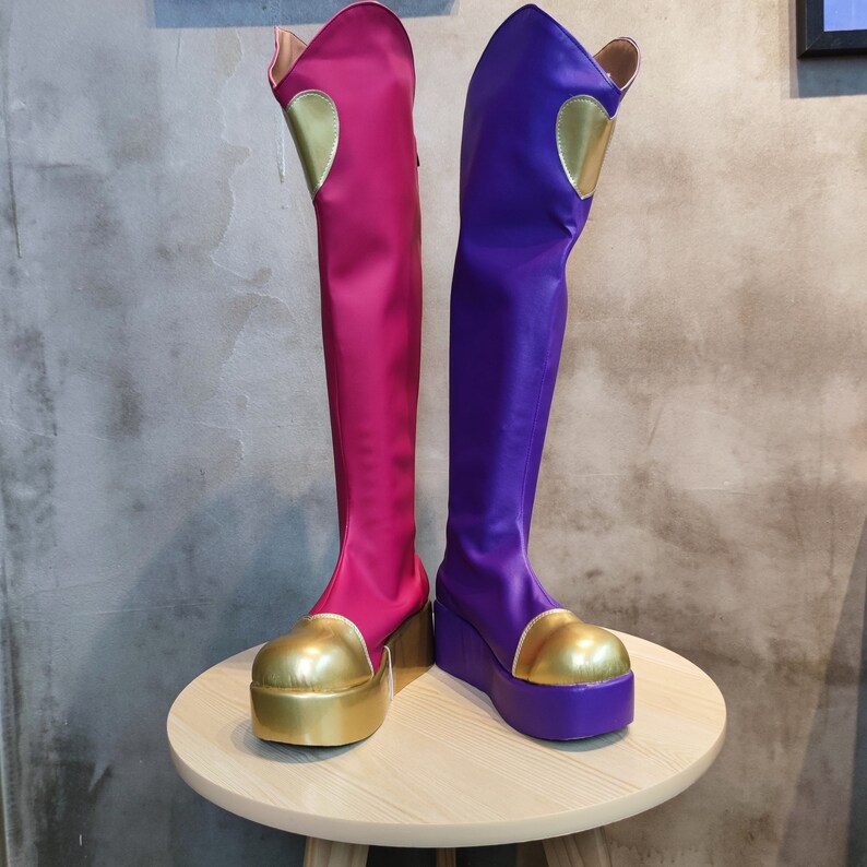 LOL Heartseeker Jinx Shoes Cosplay League of Legends Long | Etsy