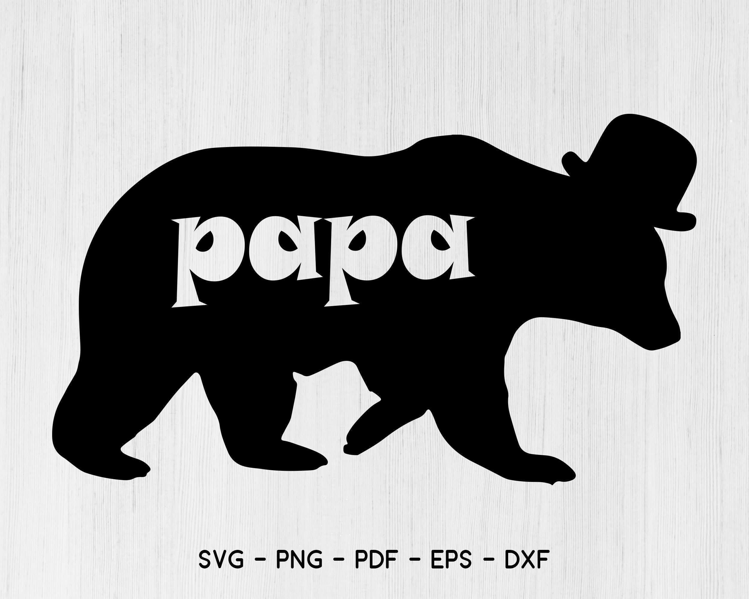 Papa Bear SVG Daddy SVG Dad to Be Svg Daddy Shirt Design - Etsy