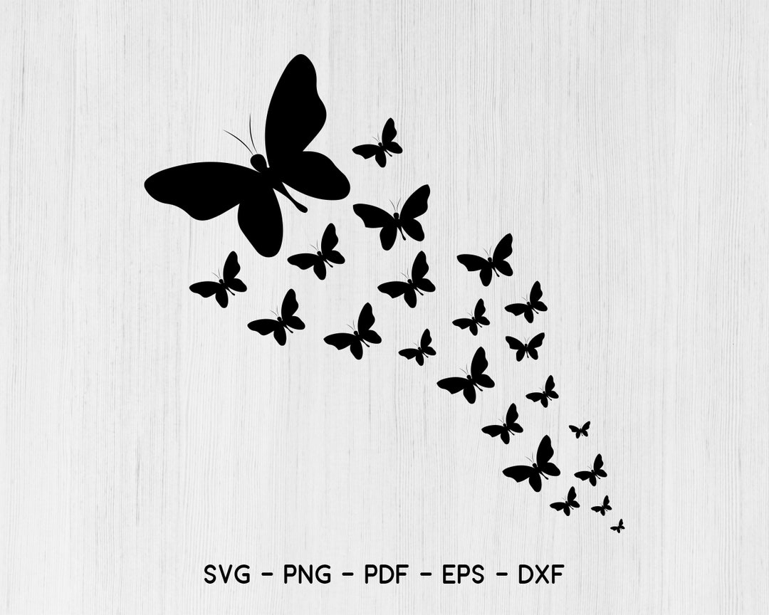 Butterfly SVG Cut Files Butterfly Clipart Digital Download Butterflys ...