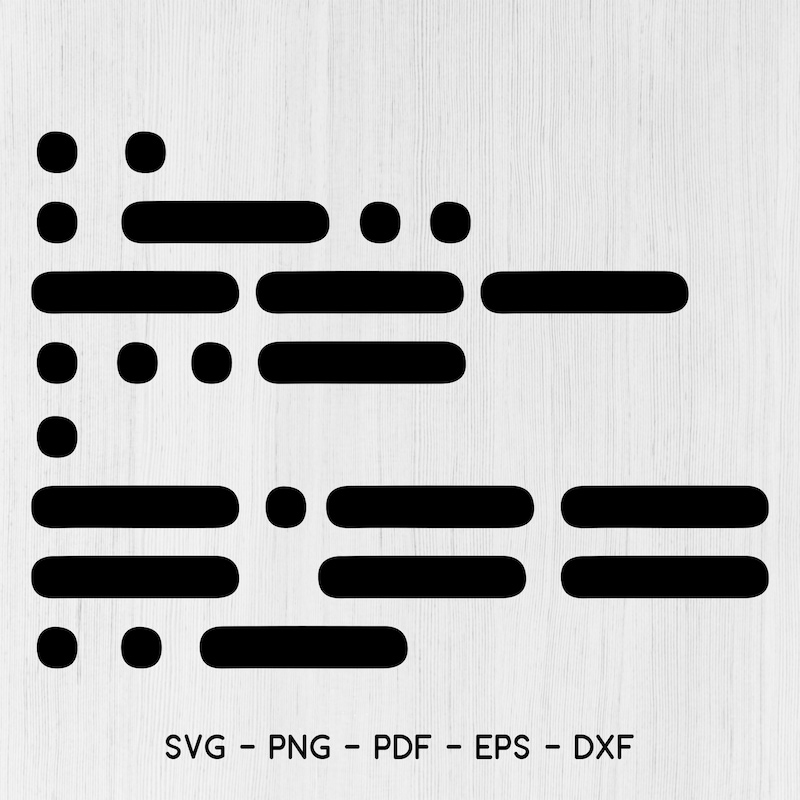 Love Alphabet Morse - Etsy