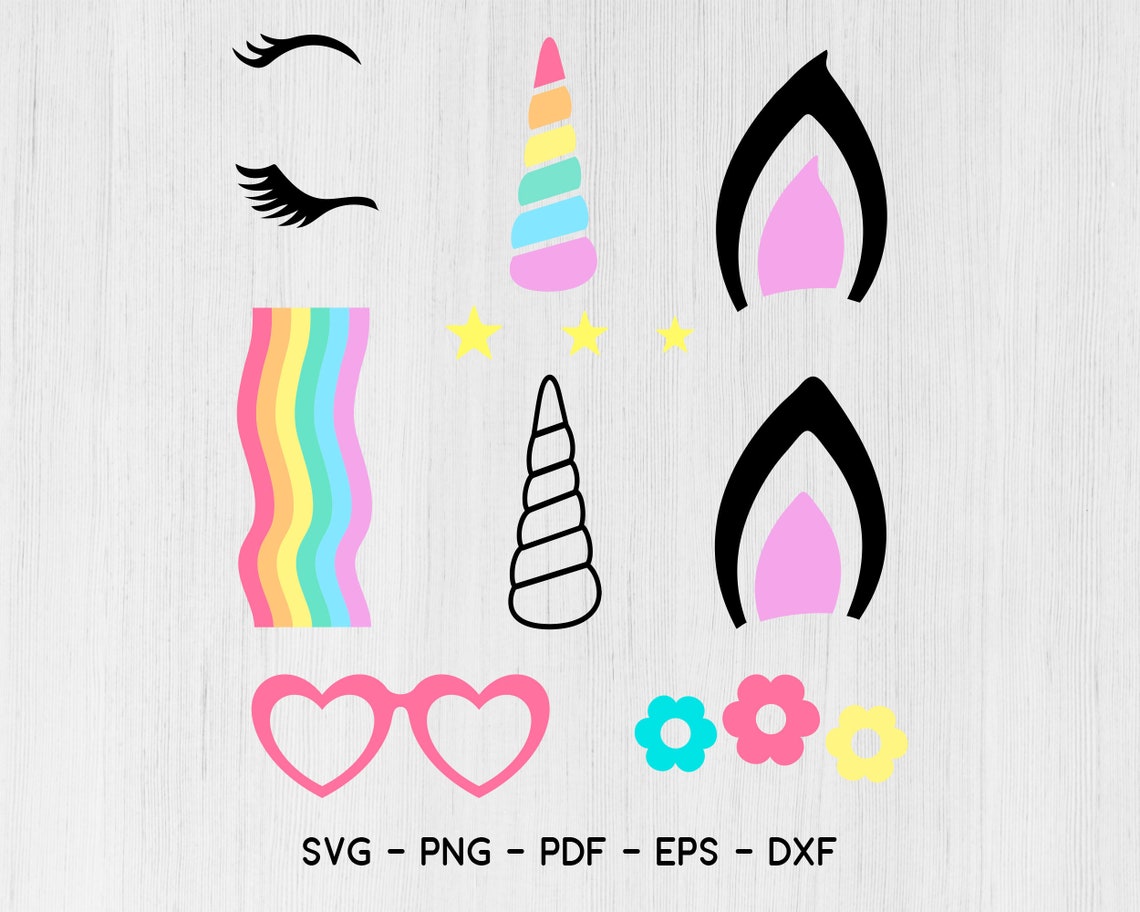 Unicorn Kit Svg Unicorn SVG Unicorn Head Svg Unicorn Horn - Etsy