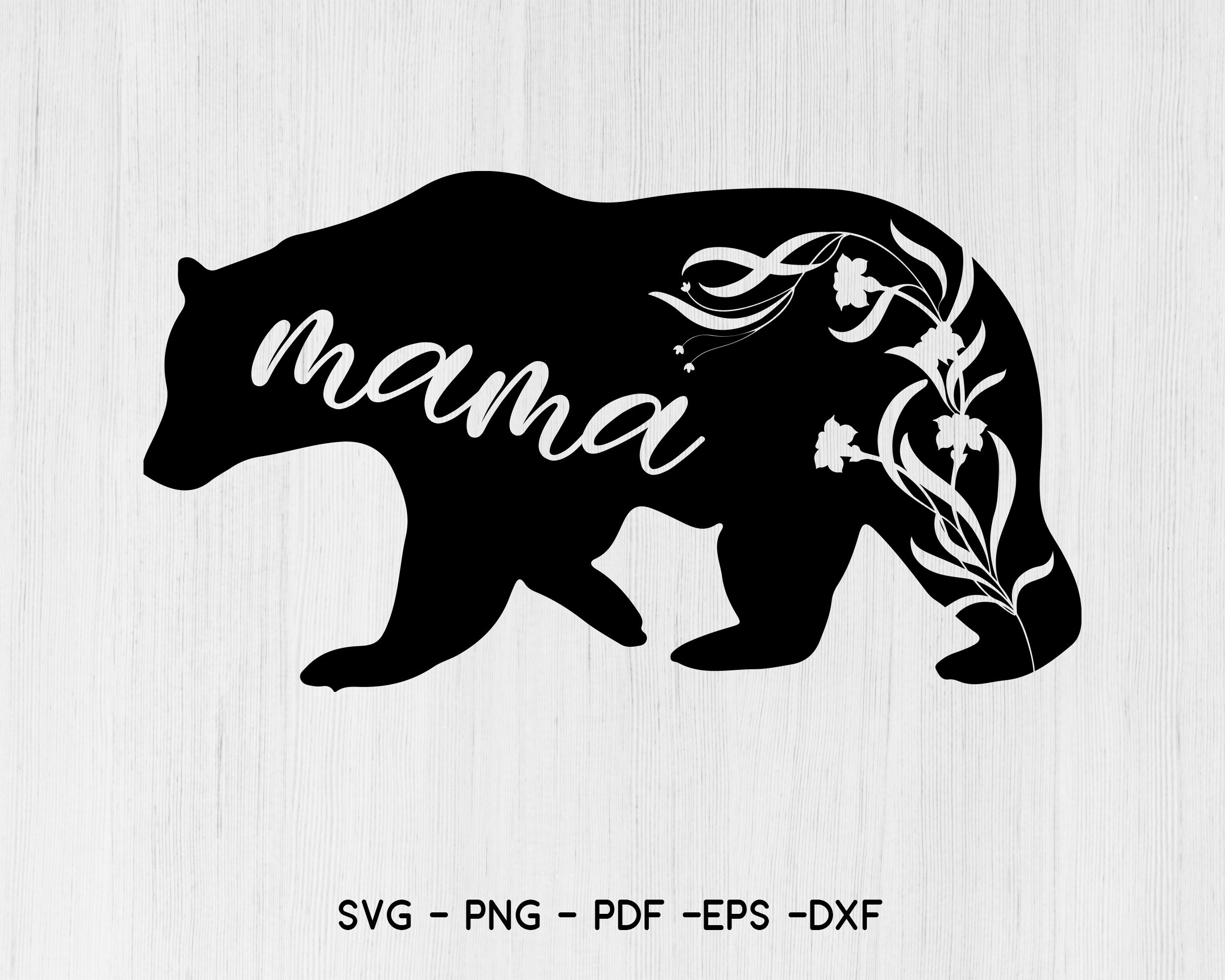 Mama Bear SVG Bear Svgmommy SVG Mom to Be Svg Mom Shirt - Etsy