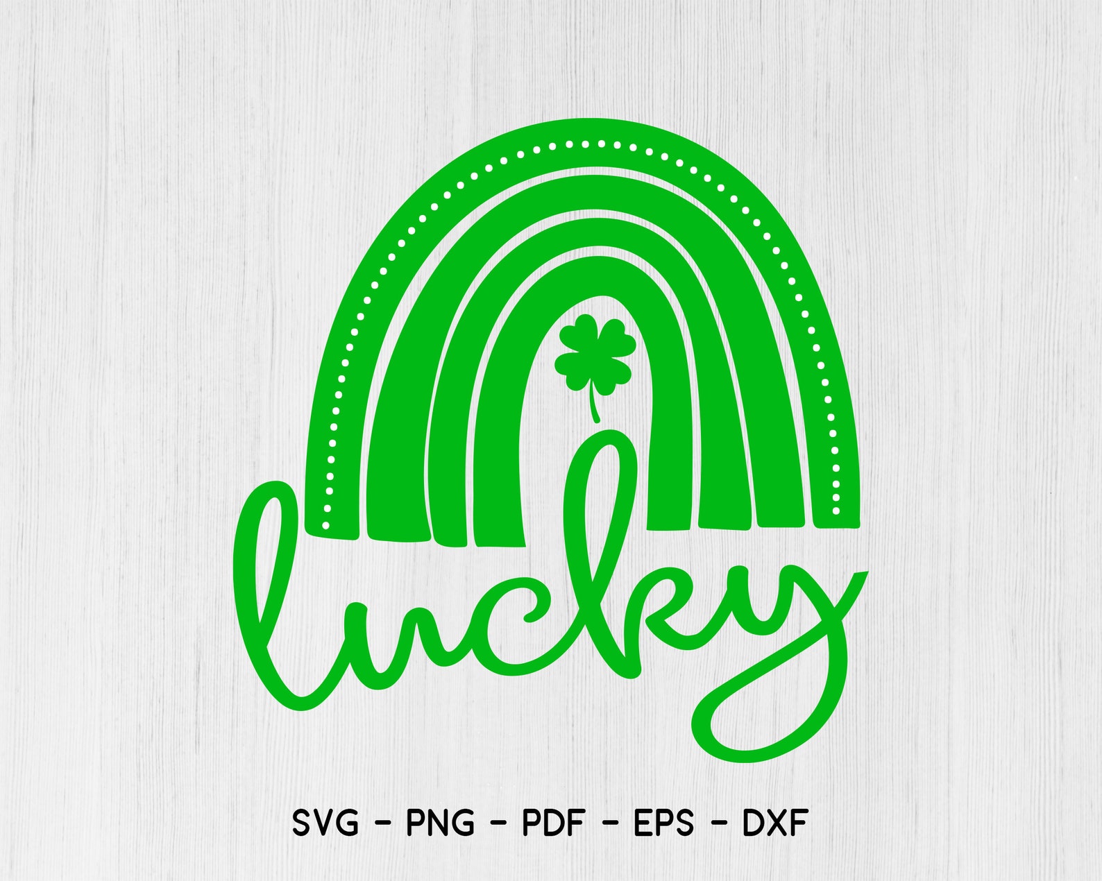 Shamrock SVGSt Patricks Day SVGLucky SVGRainbow SvgLucky | Etsy