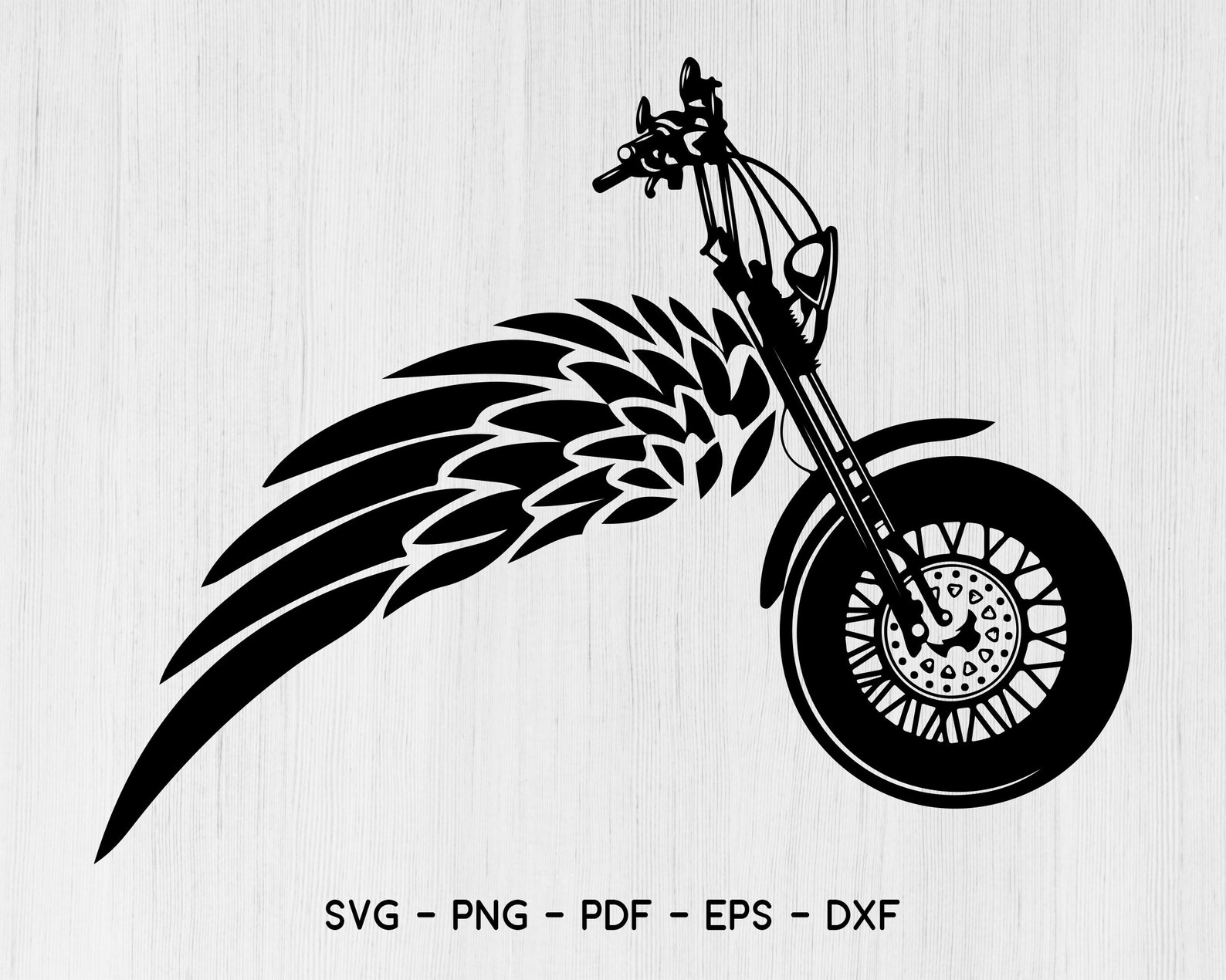 Angel Wings Motorcycle SVG Feather Emblem Angel Heaven Heraldic Freedom ...