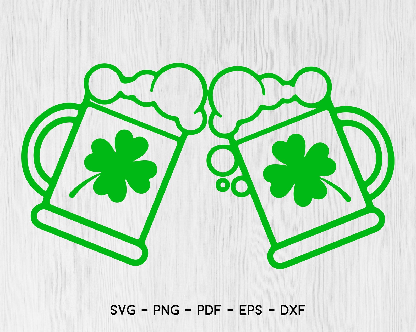 St Patricks Day Svgbeer Cup Svgshamrock SVG Circut Cut - Etsy