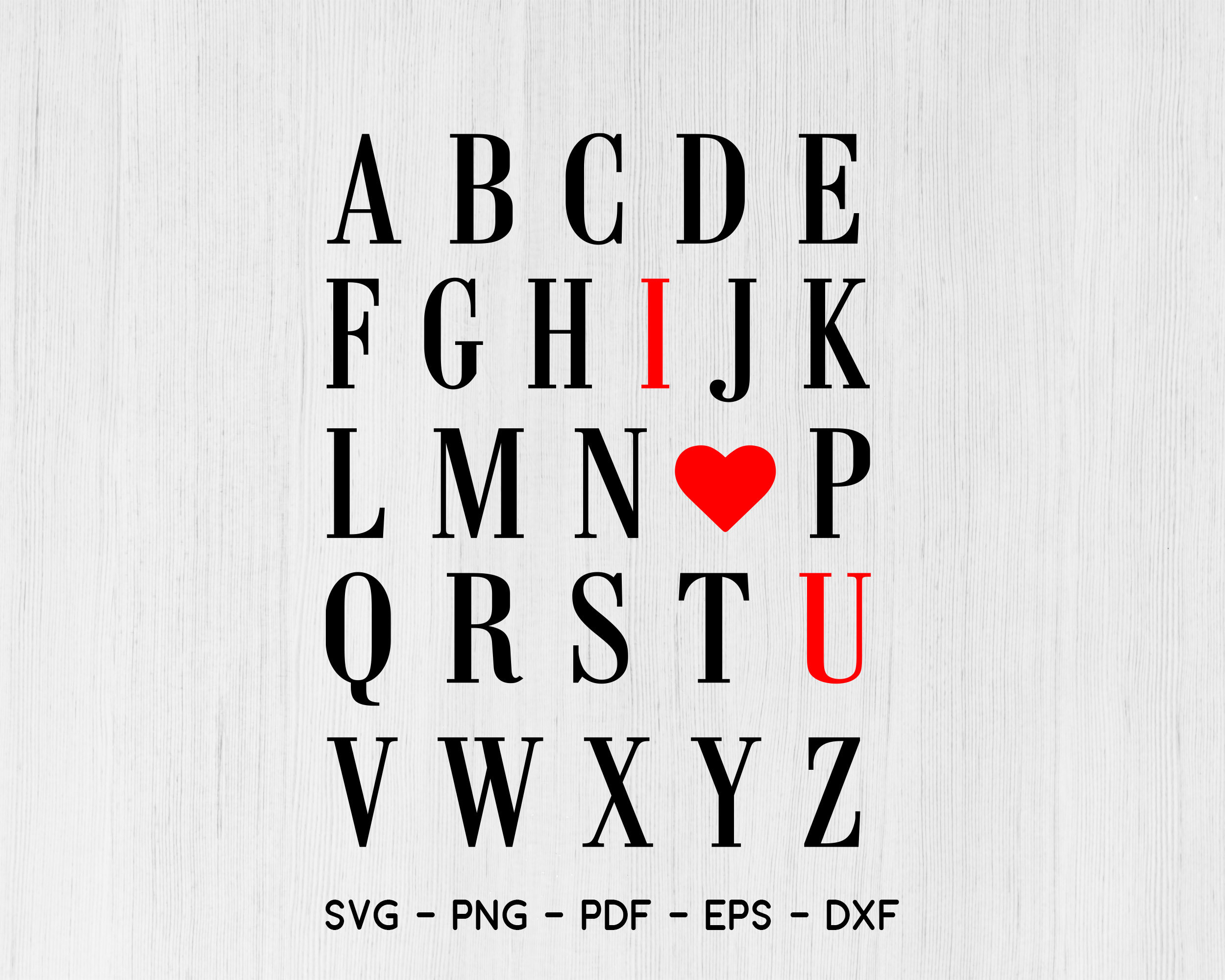 Valentines Day Svgabc I Love You Svg Teacher Svg Love - Etsy