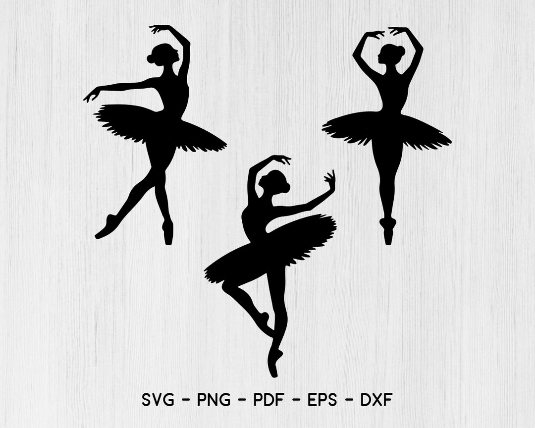 Ballerina Svg, Ballerina Cut File, Ballet Svg, Ballerina Silhouette ...