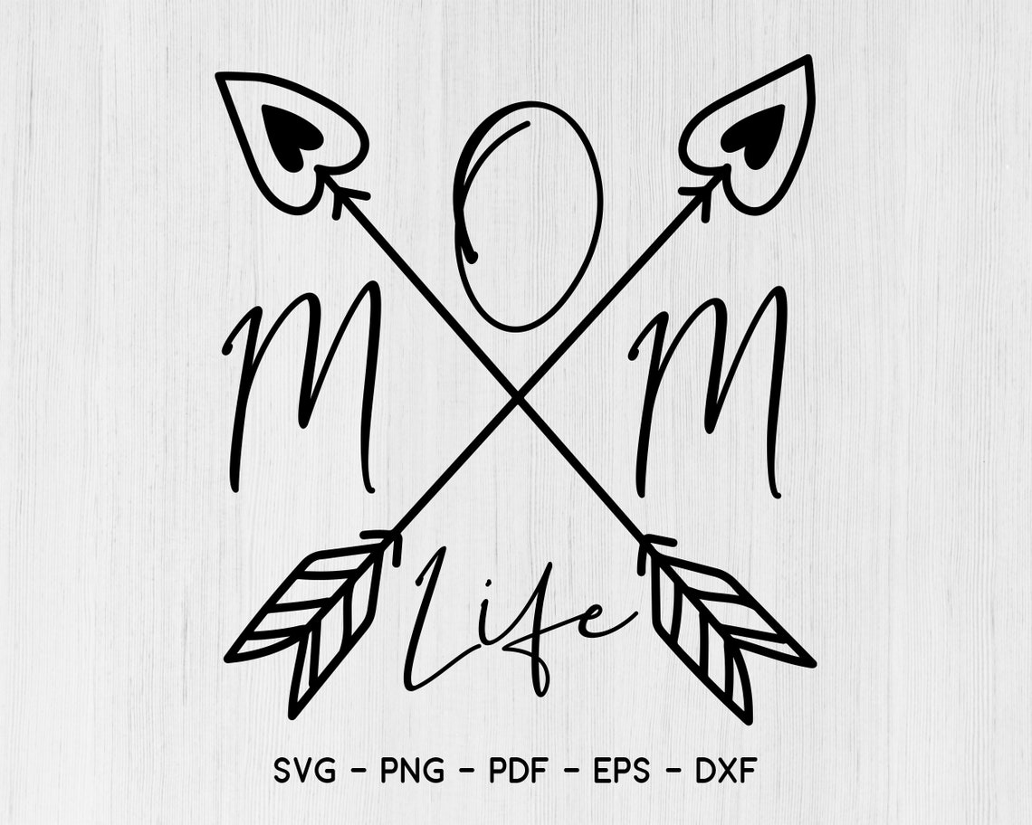 Mom Life SVG Arrow Mom Svg Mom Life Clipartmothers Day Svg - Etsy