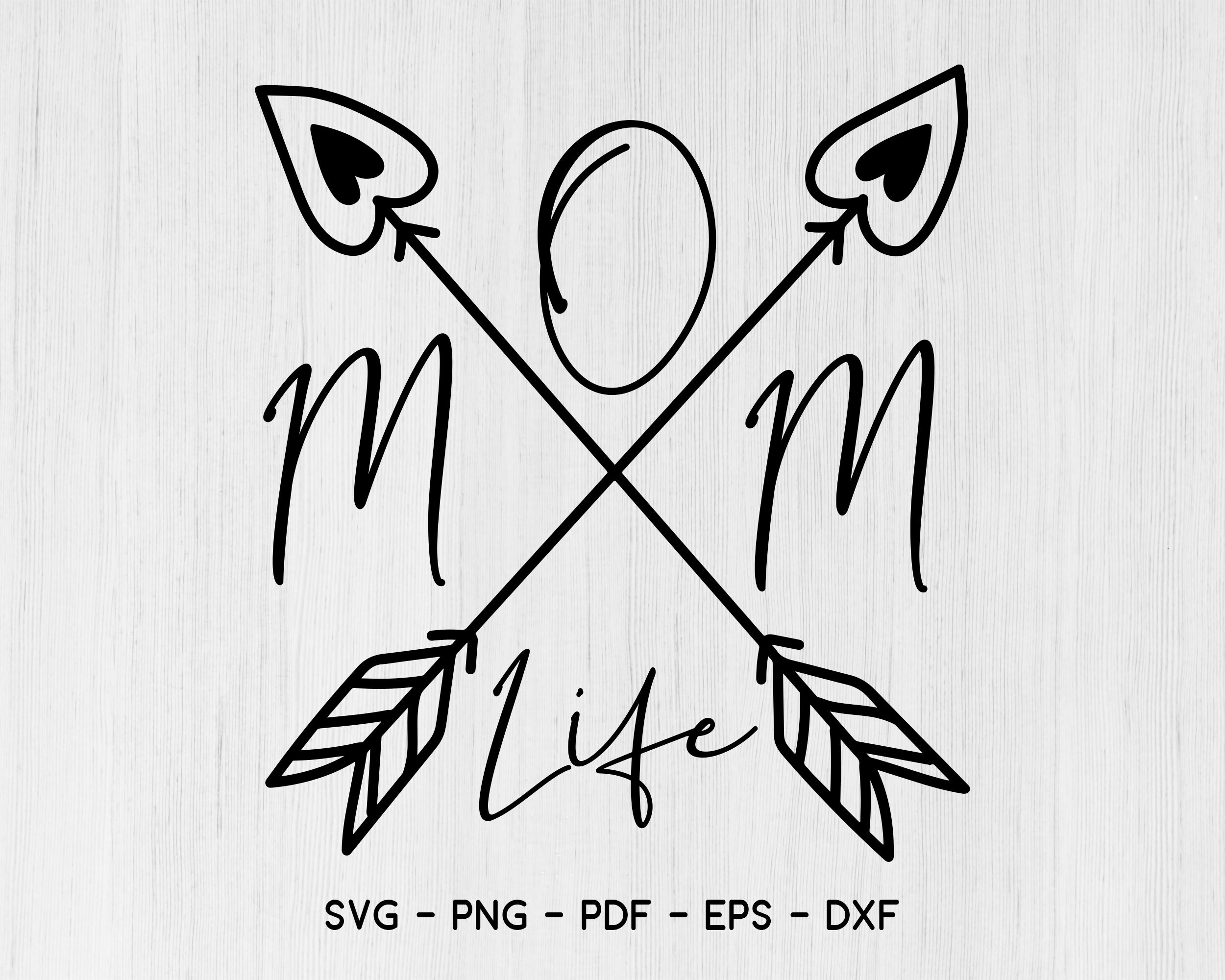 Mom Life SVG Arrow Mom Svg Mom Life Clipartmothers Day Svg - Etsy