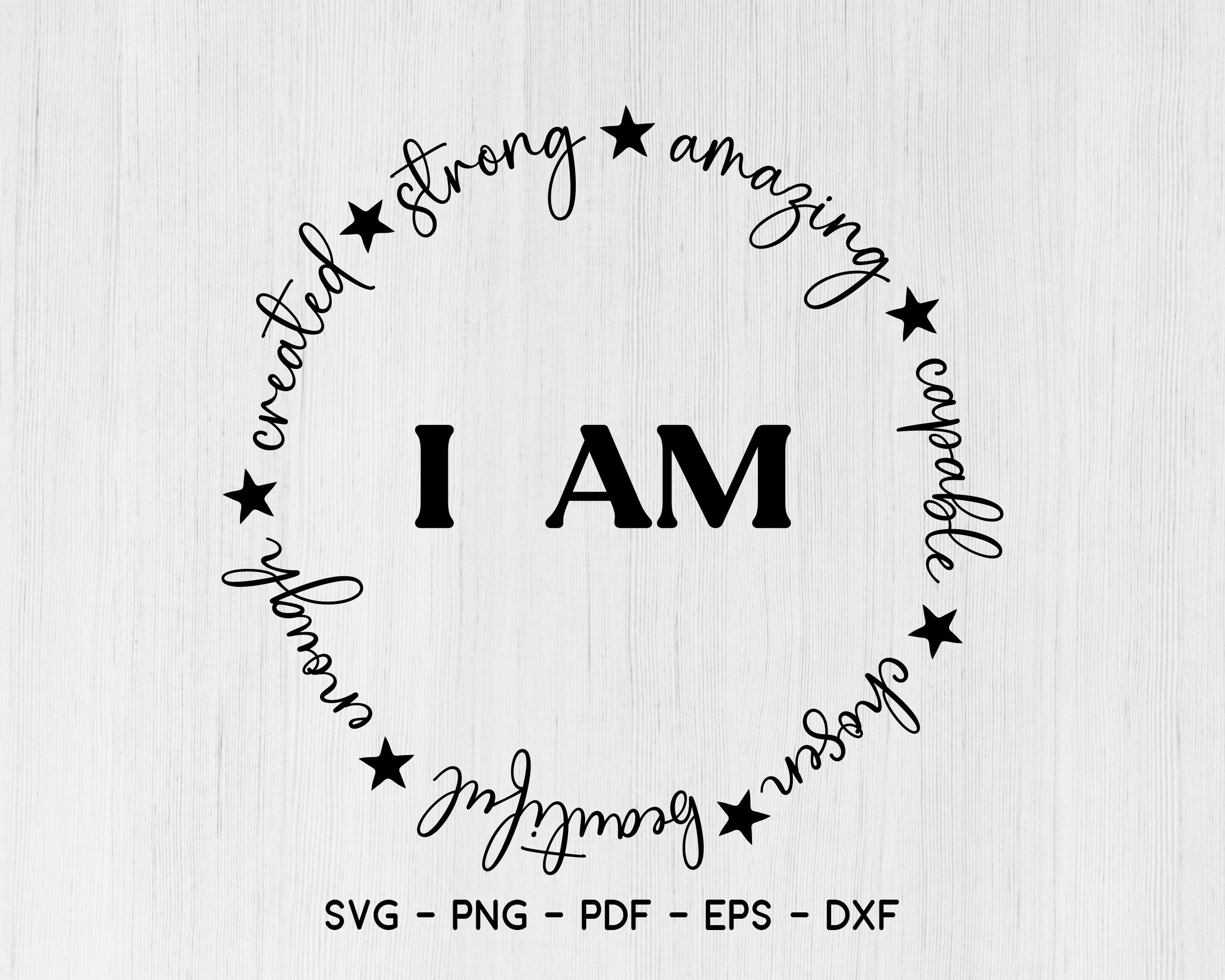 I Am Inspiration SVG bible Verse Svg inspirational Svg - Etsy