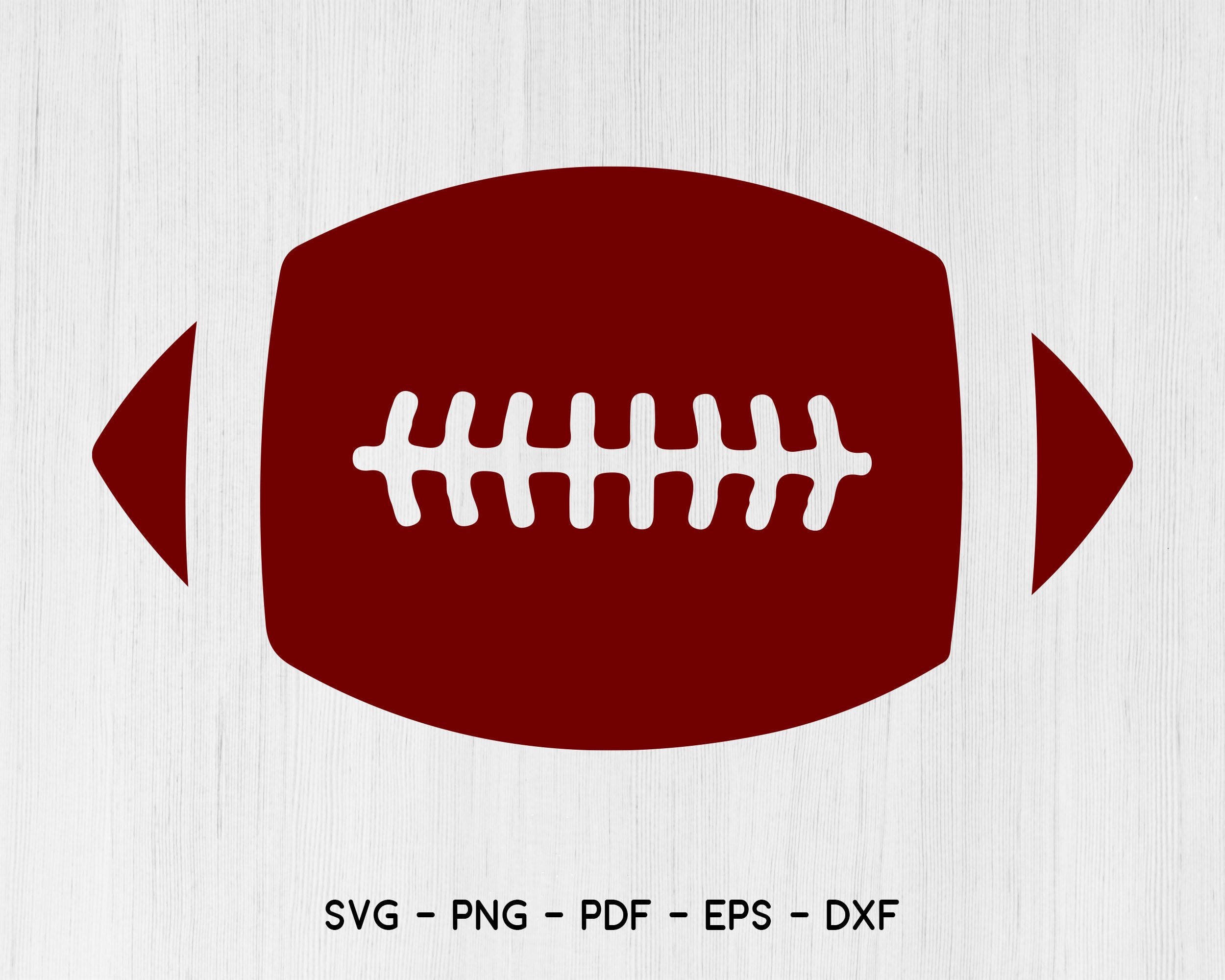 Football SVG, Football Silhouette, Football PNG, Football Cut Files ...