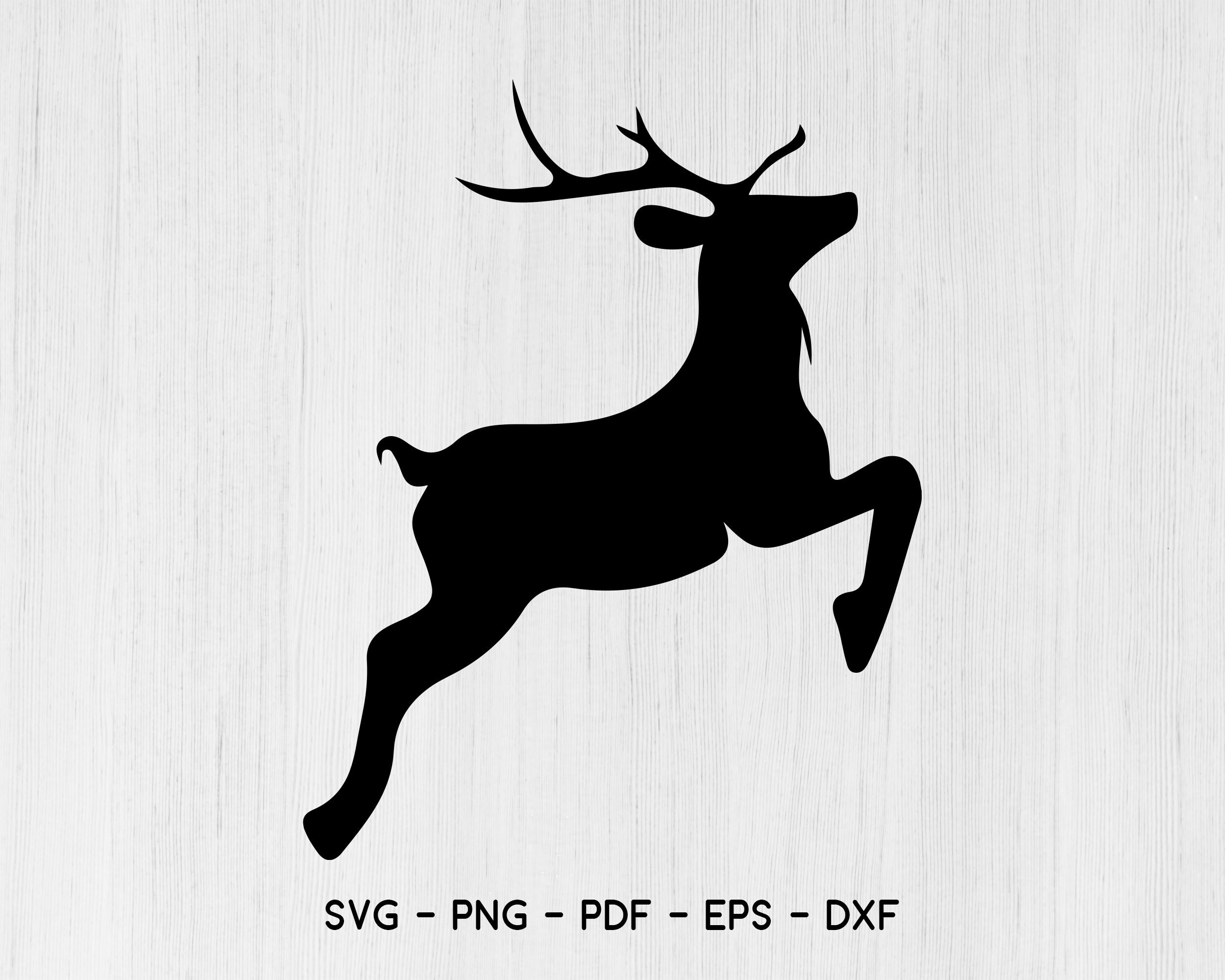 Reindeer Svgdeer Svg File Deer Svg File Deer Cut Files - Etsy