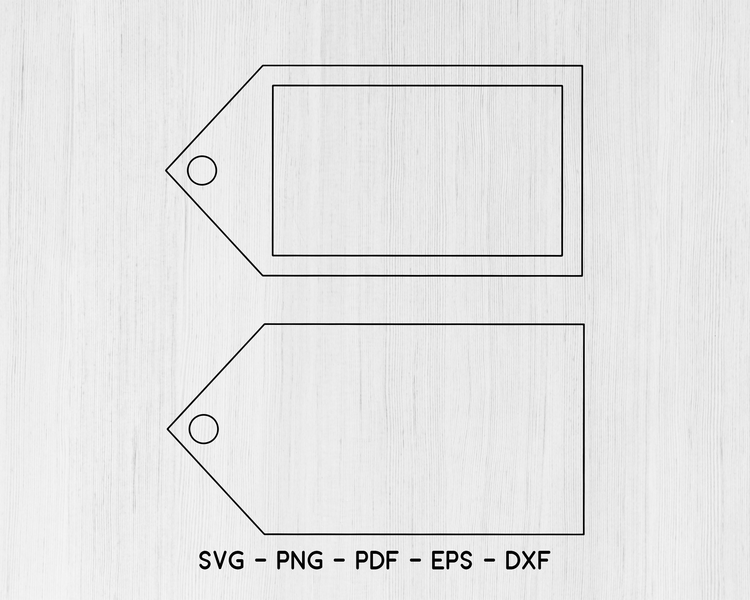 Gift Tag SVG Template, Christmas Tags, Cut Files for Baby Shower Favor ...