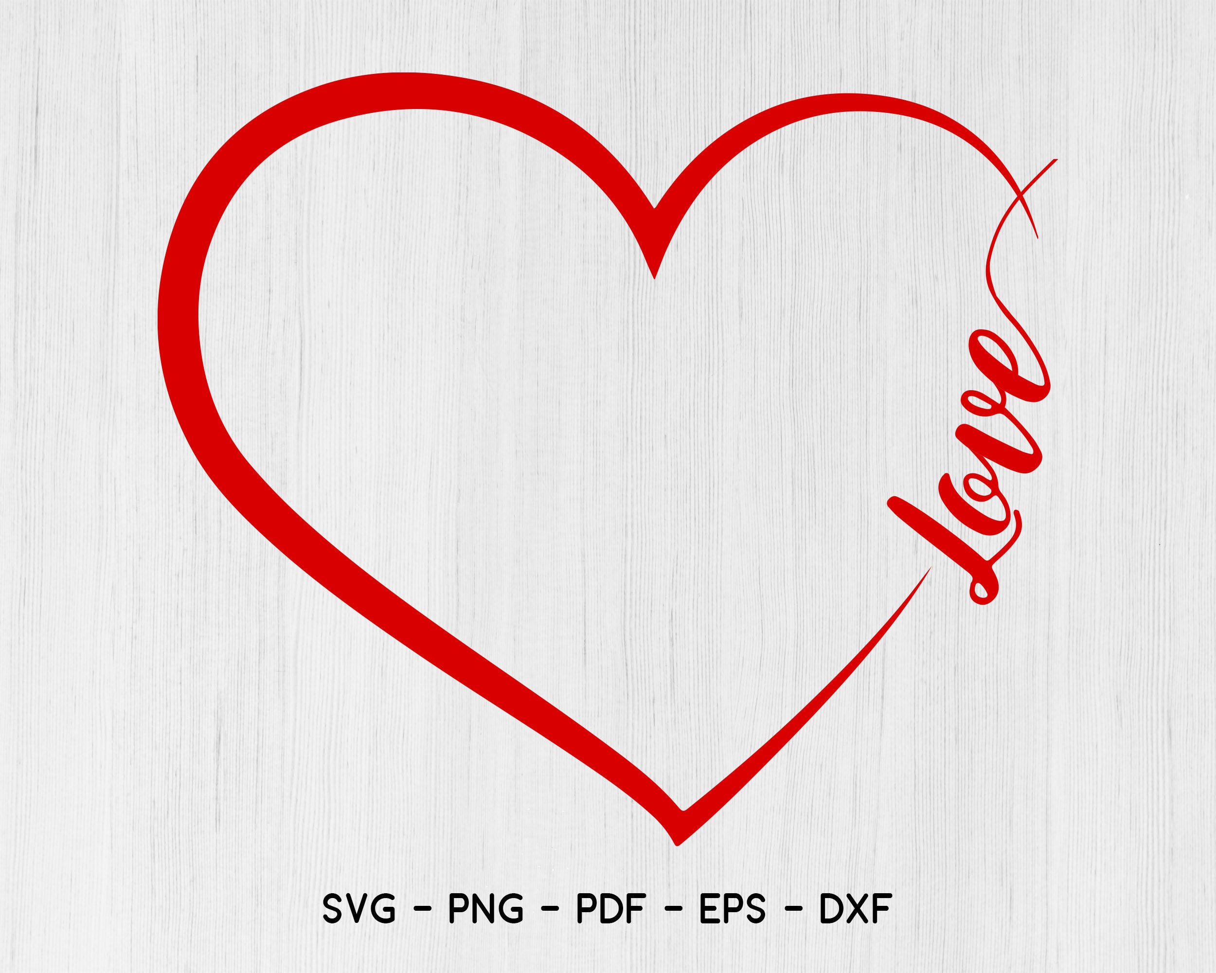 Amor San Valentín corazón SVG Día de San Valentín SVG Amor - Etsy España