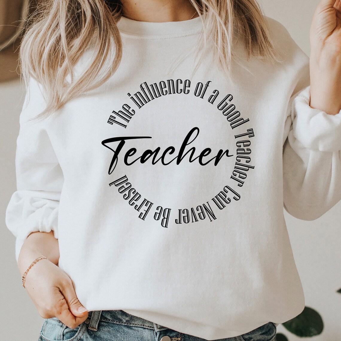 Teacher SVG Influence of a Good Teacher Can Never Be Erased - Etsy