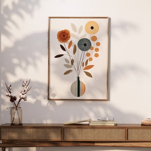 Boho Floral Prints, Boho Wall Art Set of 4, Floral Boho Poster ...