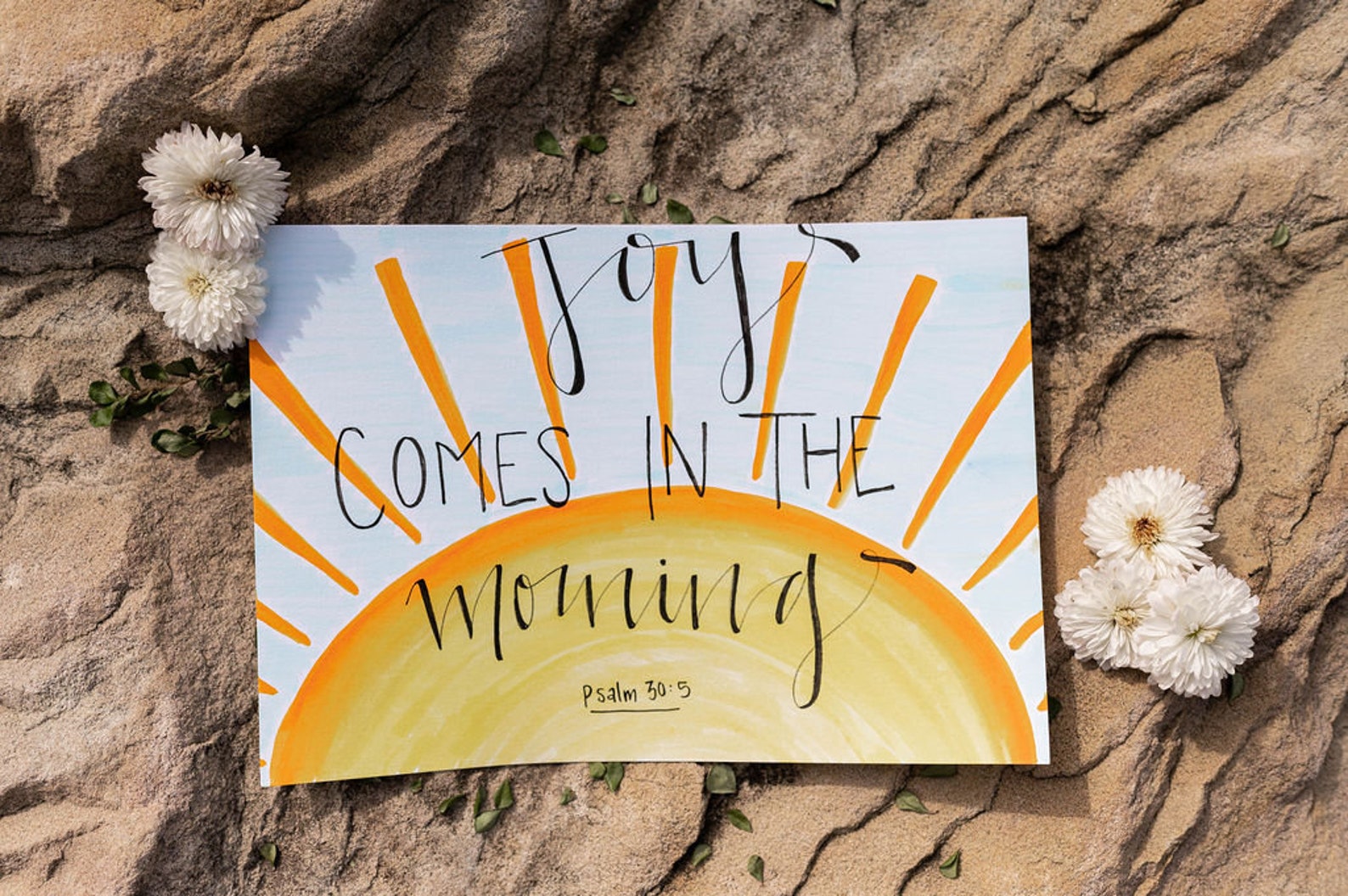 Customizable Hand-lettered Scripture Print - Etsy