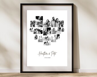 Photo Collage Template Editable Photo Grid Photography Collage A3 ...