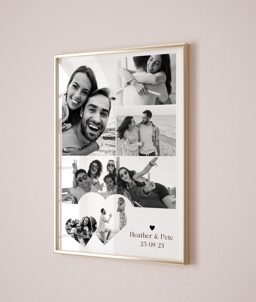 Photo Collage Template A3 Editable Photo Grid Photography Collage ...