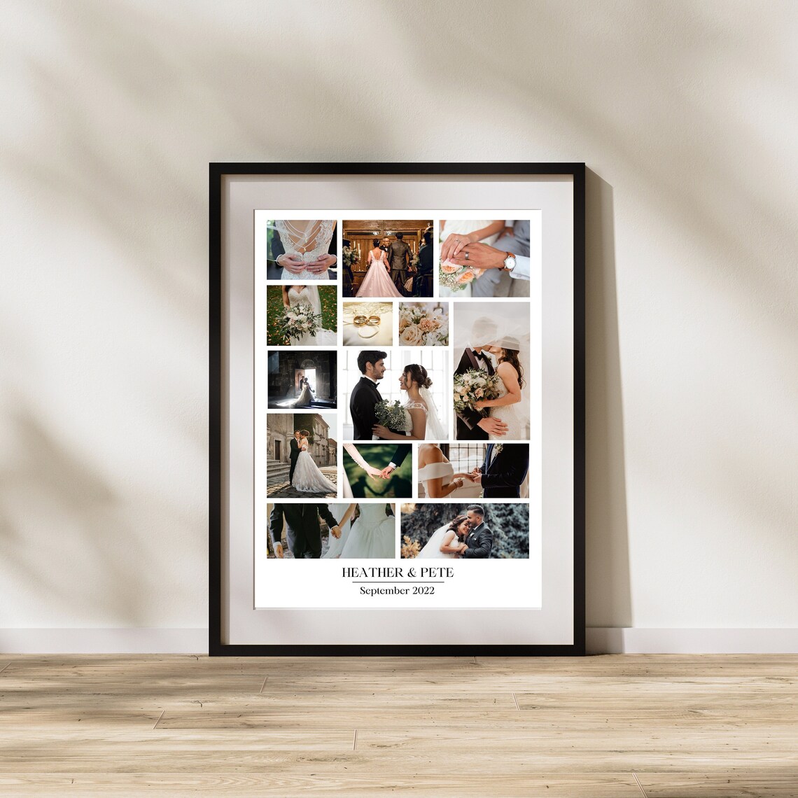 Photo Collage Template Editable Photo Grid Photography Collage A3 ...