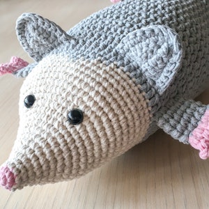 Possum Christmas Stocking Crochet Opossum, Holiday Stocking Possum Bag ...