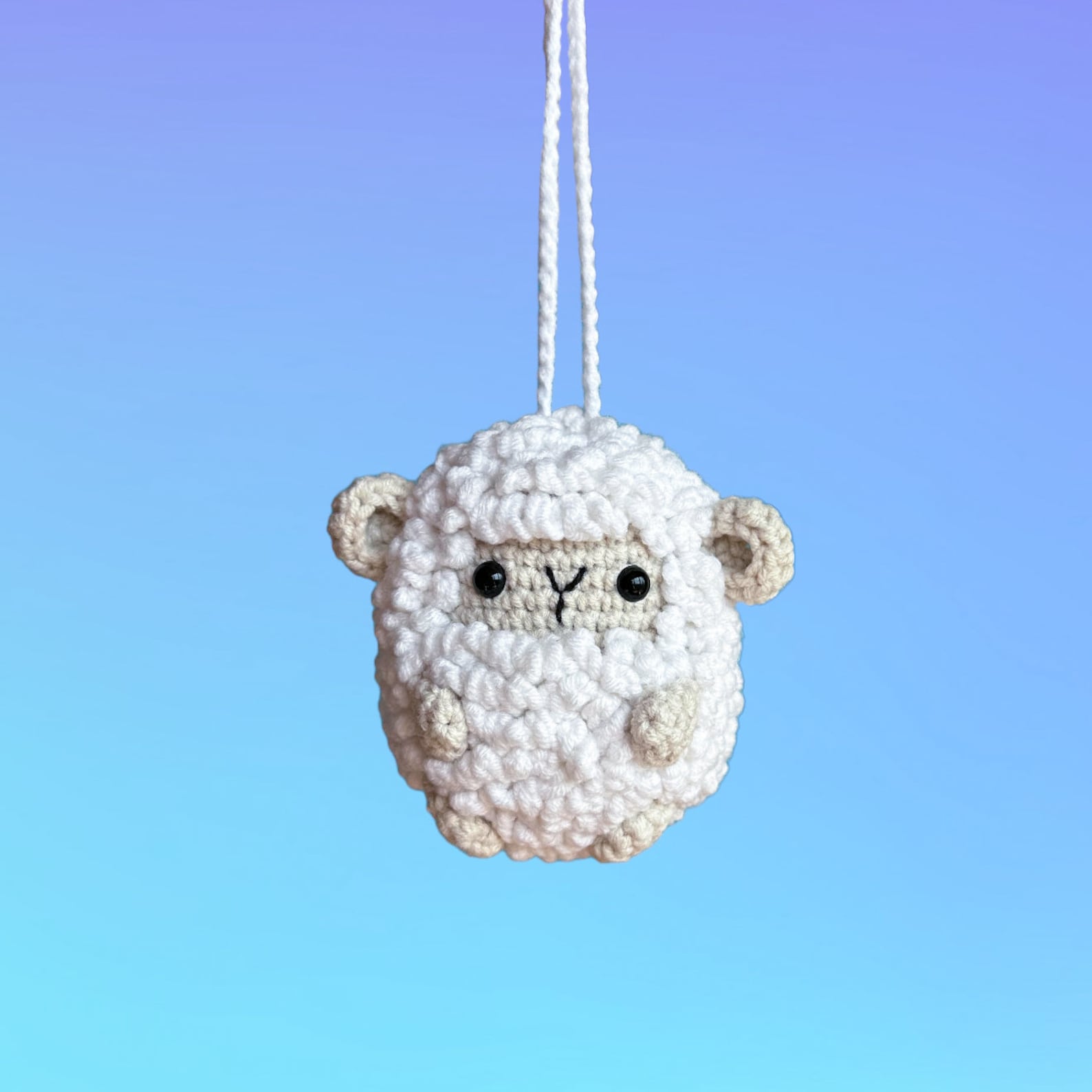 Cute Plush Keychain Sheep Keyring, Pom Pom Sheep Toy Plush, Lamb Easter ...