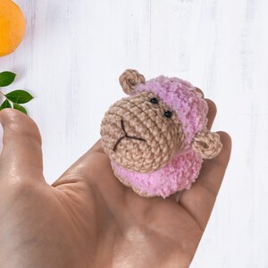 Cute Plush Keychain Sheep Keyring, Pom Pom Sheep Toy Plush, Lamb Easter ...