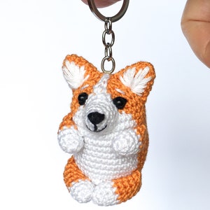Crochet Corgi Car Mirror Hanging Accessory Dog, Schnauzer Rear View ...