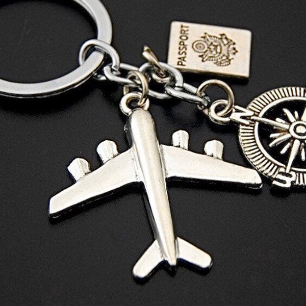 Airplane Keychain - Etsy