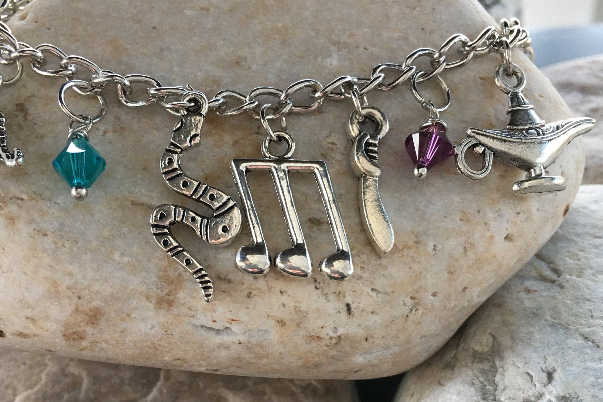 ALADDIN Aladdin Charm Bracelet Cartoon Charm Bracelet - Etsy