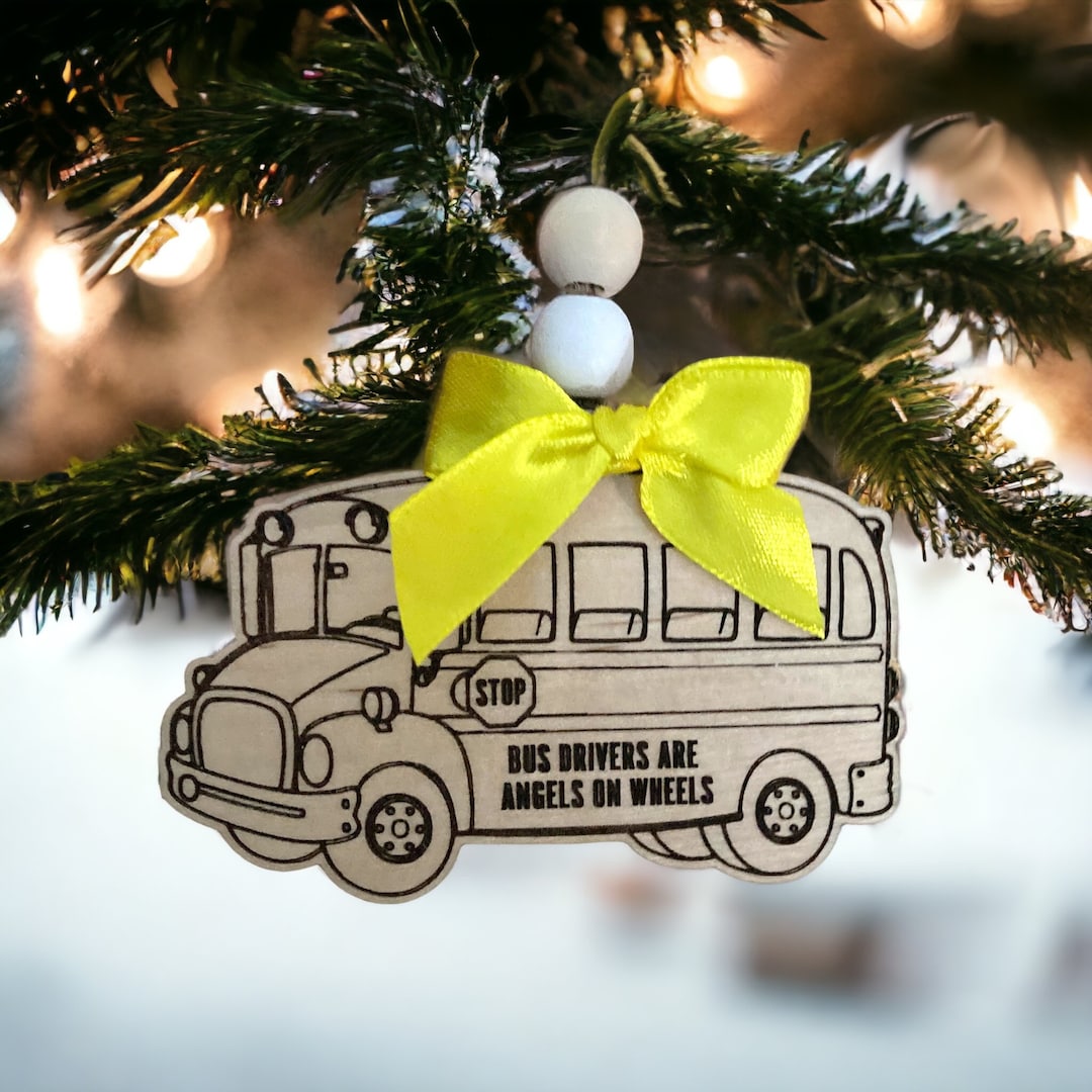 Bus Driver Ornament School Bus Gift Bus Driver Appreciation Bulk ...