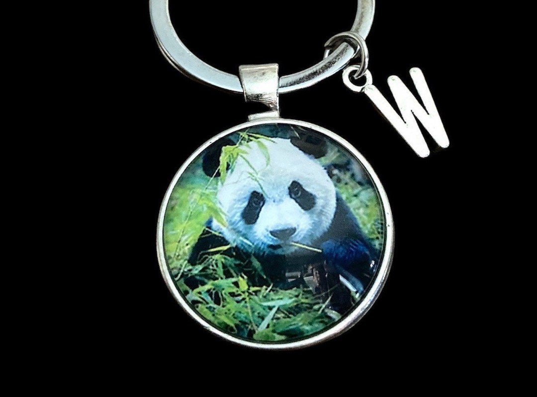 Giant Panda Keyring Panda Bear Keychain Panda Gift Personalized Panda ...